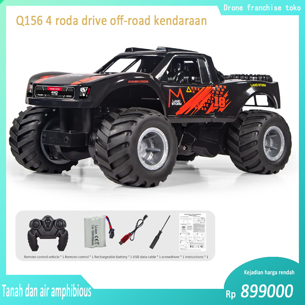 Jual 【waterproof】JJRC Q156 amphibious four-wheel drive off-road kendaraan, kompetisi multiplayer ...