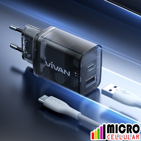 Jual Charger VIVAN Power 30 T Dual Port 30W ORIGINAL - Garansi Resmi 1 ...