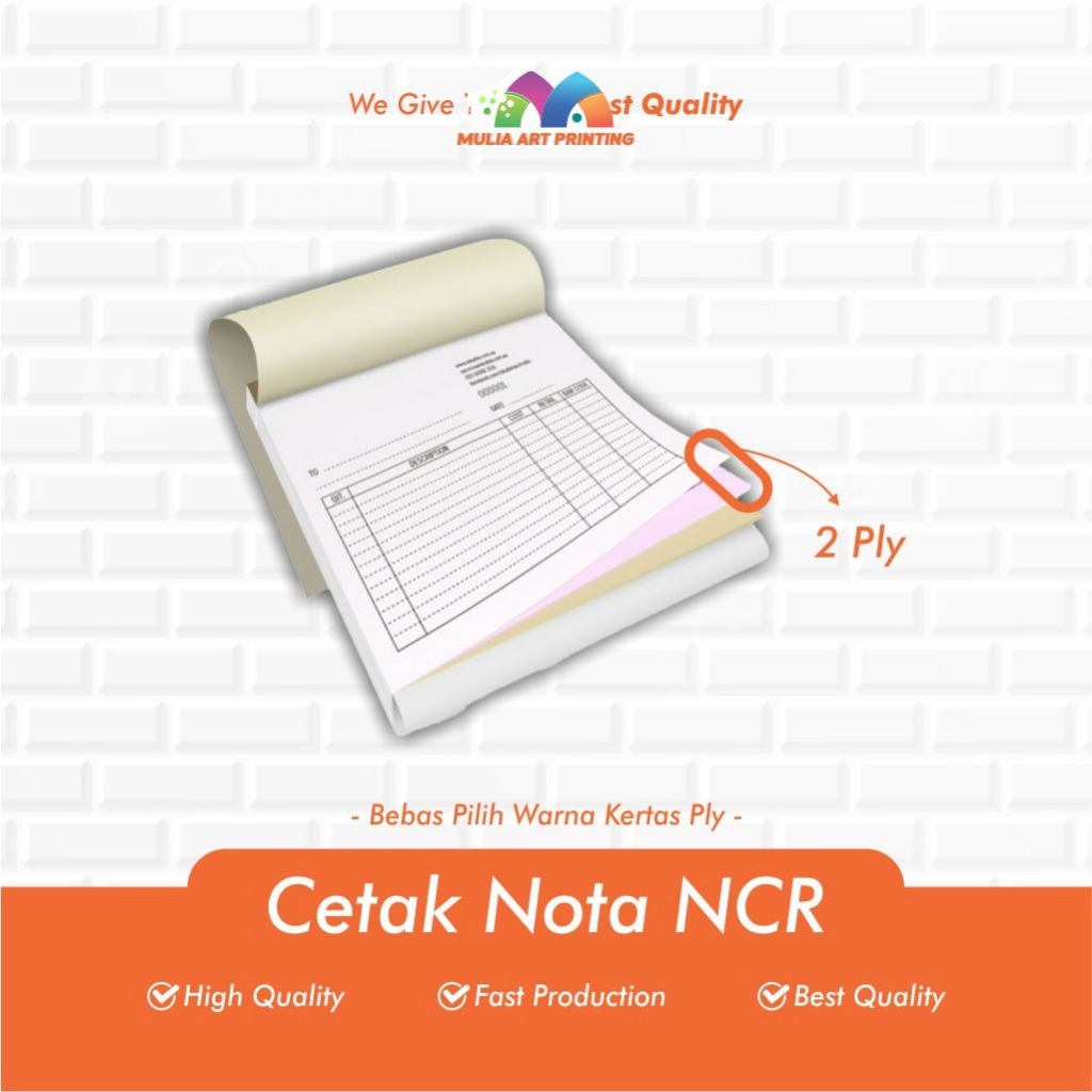 Jual CETAK NOTA 2 PLY NCR , NOTA TOKO/NOTA KONTAN/NOTA PENJUALAN/NOTA ...