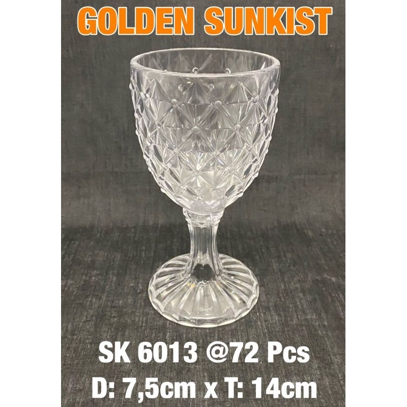 Jual Gelas Sloki Acrylik/Mika/Crystal Mewah Sunkist 6013 Per Set (6pcs ...
