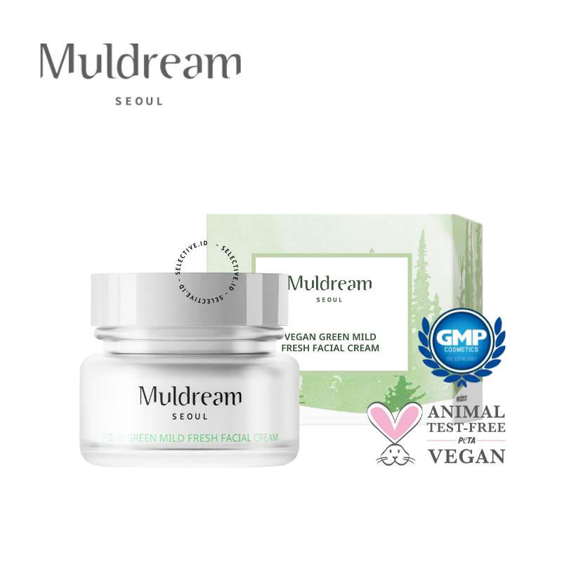 Jual Muldream Vegan Green Mild Fresh Facial Cream 60ml | Shopee Indonesia