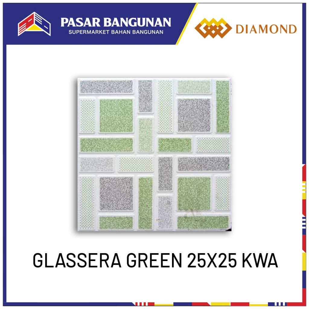 Jual Keramik DIAMOND Glassera 25x25 KW 1 | Shopee Indonesia
