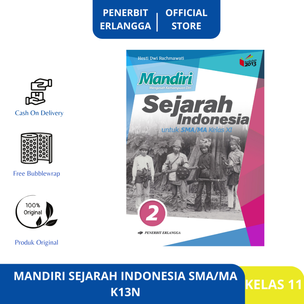 Jual [Erlangga Official) Mandiri Sejarah Indonesia Sma/Ma Kelas 11 - Kurikulum 2013 Revisi ...