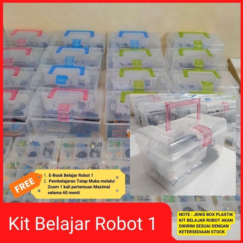 Jual KIT Belajar Robot 1 - Belajar Wiring dan Pemrograman C Arduino | Shopee Indonesia