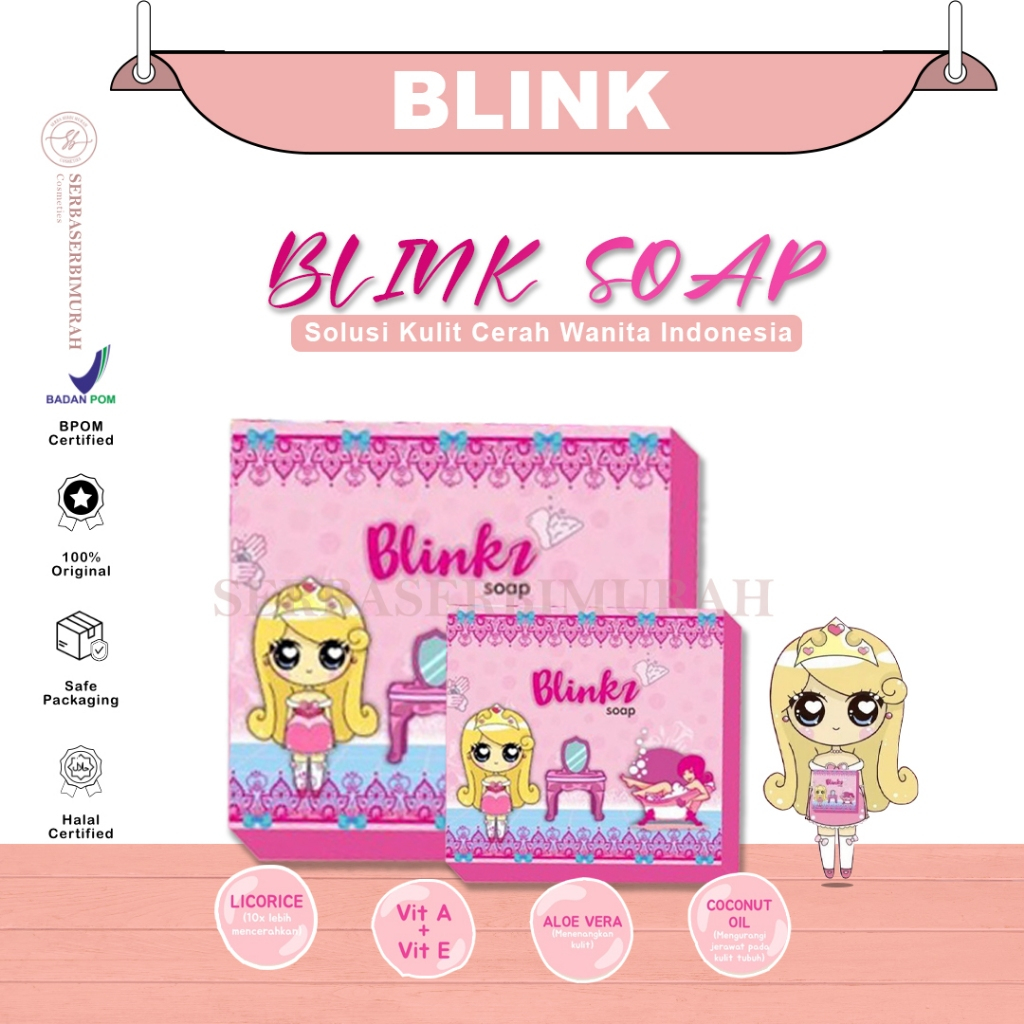 Jual SIAP KIRIM!! Blink soap pemutih badan ampuhhh|| soap virall 100% ...