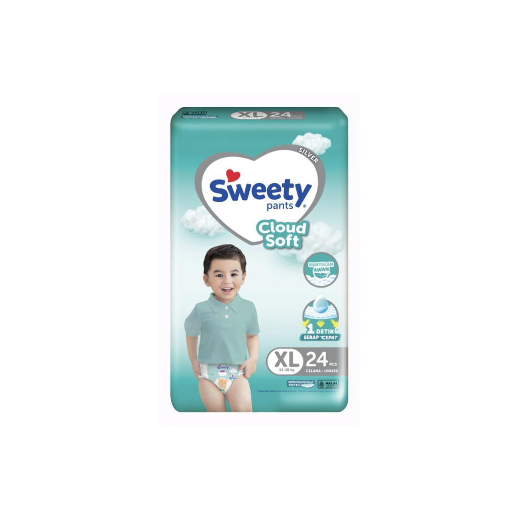Jual SWEETY SILVER PANTS ( NBS-40, S32, S66, M28, M46, M60, L26, L28 ...