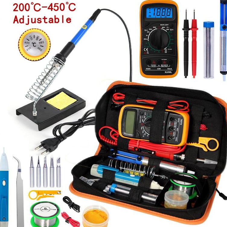 Jual SV Set Solder Listrik Lengkap dengan Multimeter Iron Tool Kit 22V ...