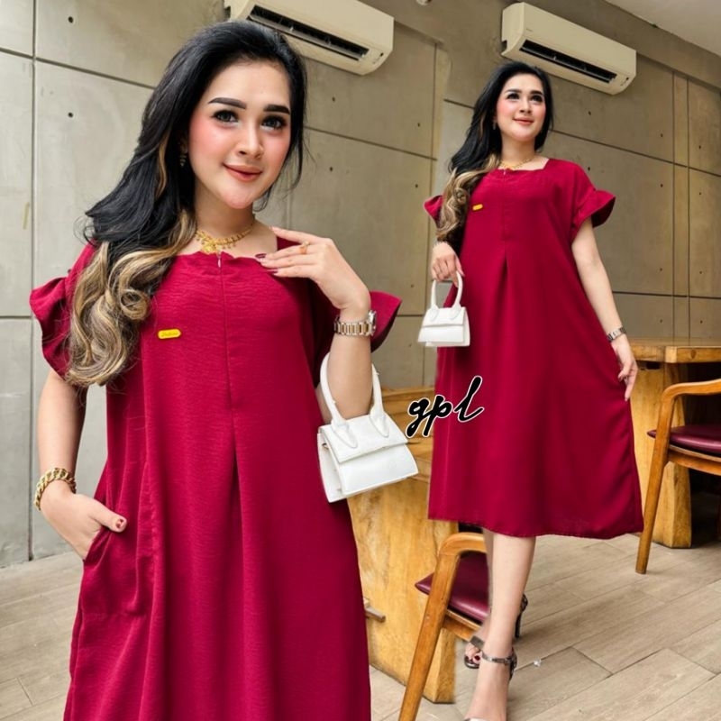 Jual Daster Remaja Wanita Crinkle Airflow Busui Murah Kekinian | Shopee ...