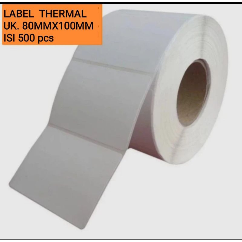 Jual Stiker Kertas Label Barcode Thermal Ukuran 80 x 100 mm - isi 500 ...