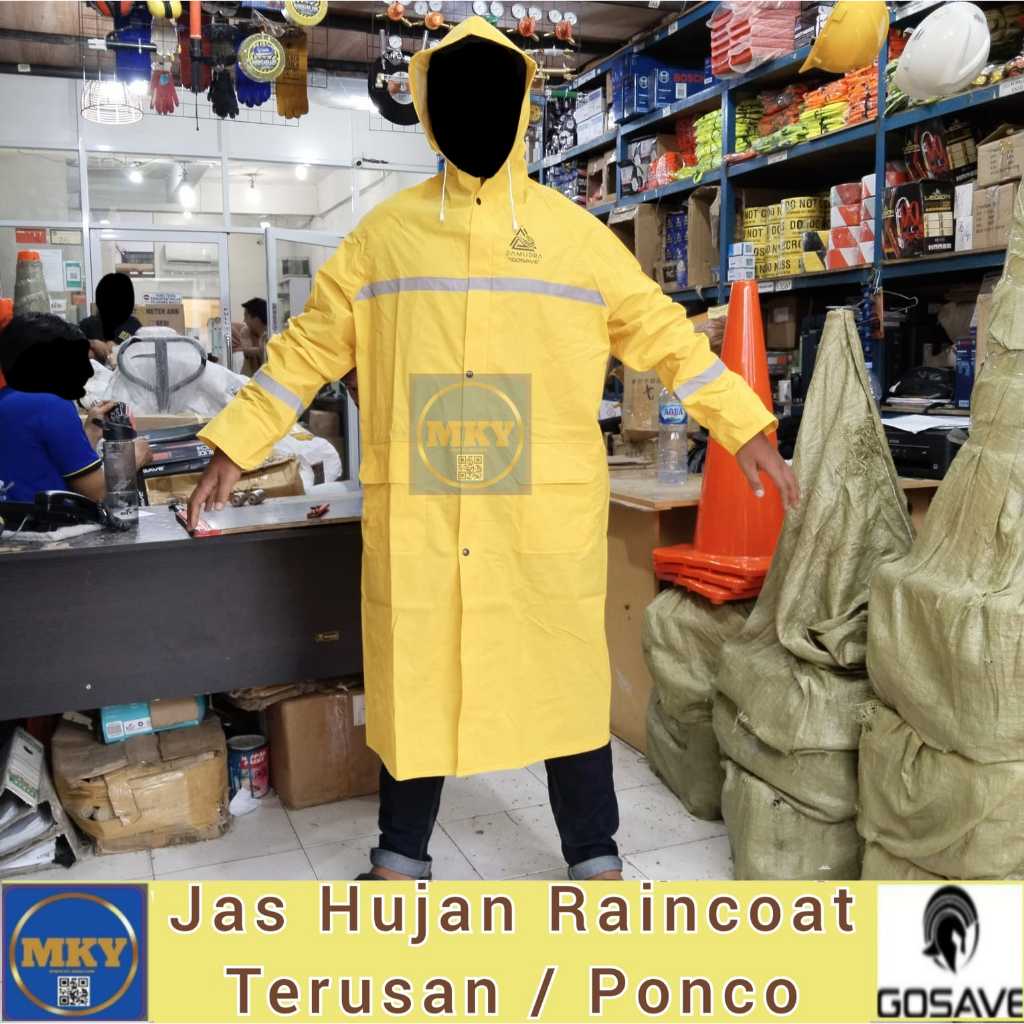 Jual JAS HUJAN PRIA WANITA TERUSAN XXL / PONCO BAHAN PVC ORIGINAL BY ...