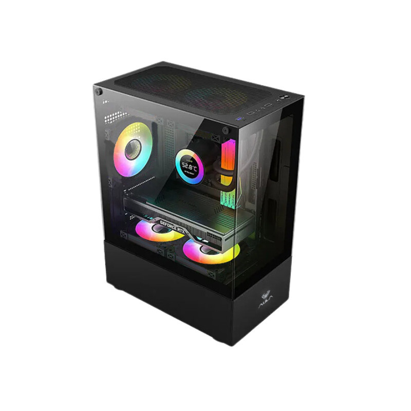 Jual Aula MG10 SPIDER Casing PC Gaming MATX free 3Fan RGB | Shopee ...