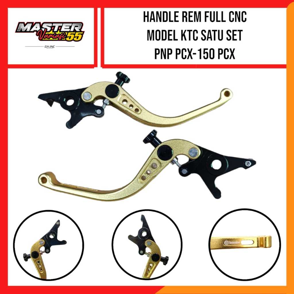 Jual HANDLE REM FULL CNC MODEL KTC SATU SET PNP PCX 150 PCX MV55 ...