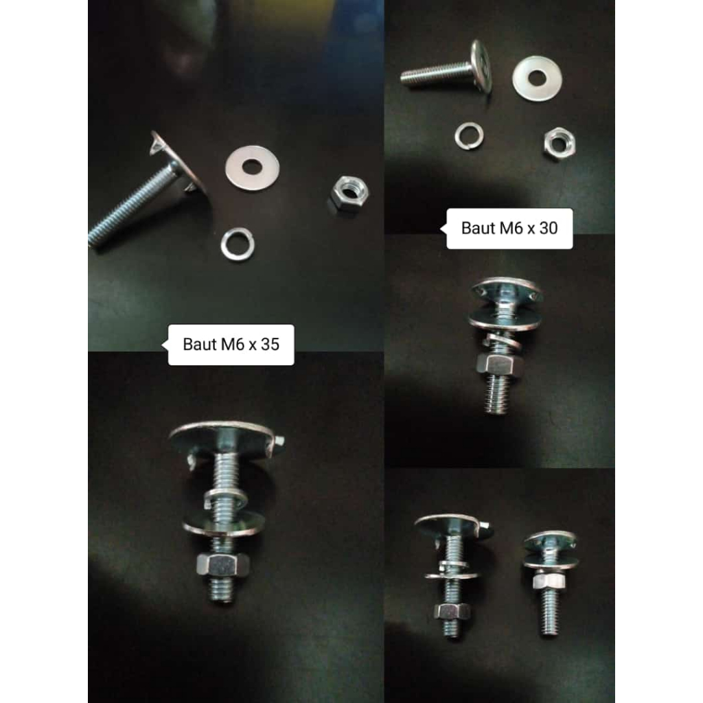 Jual BAUT M6 X 30MM BAUT ELEVATOR BAUT BELT BUCKET | Shopee Indonesia