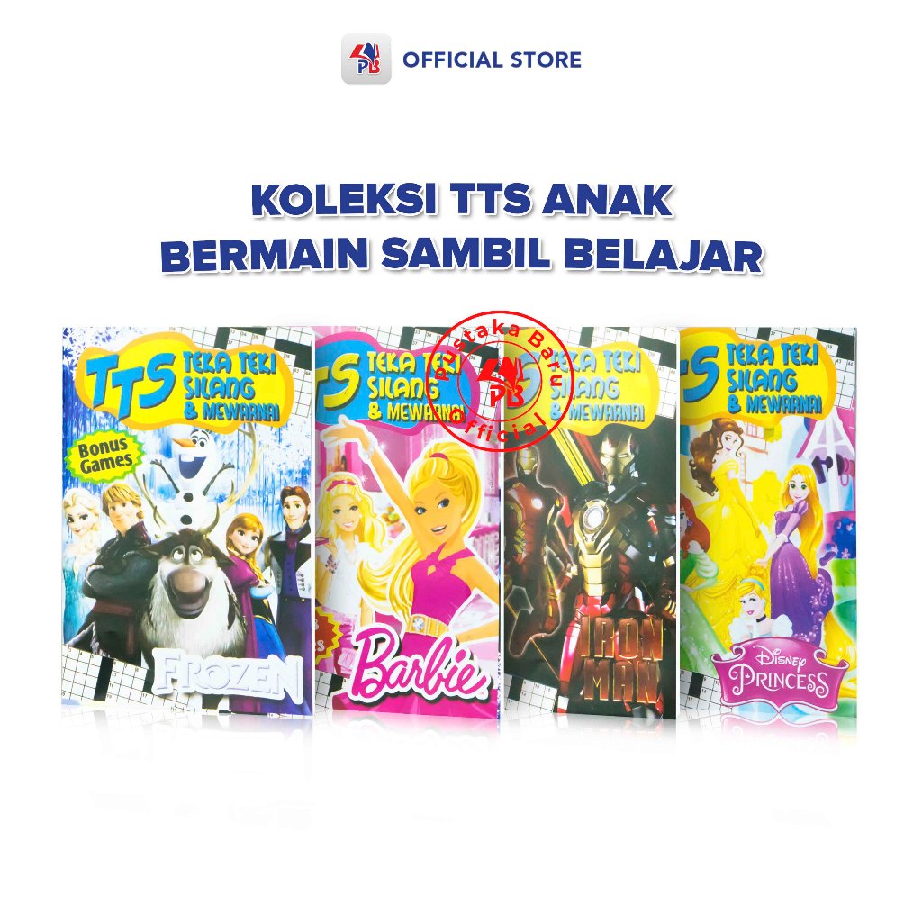Jual Buku tts teka teki silang Dan Mewarnai Untuk Anak Gambar Karakter ...