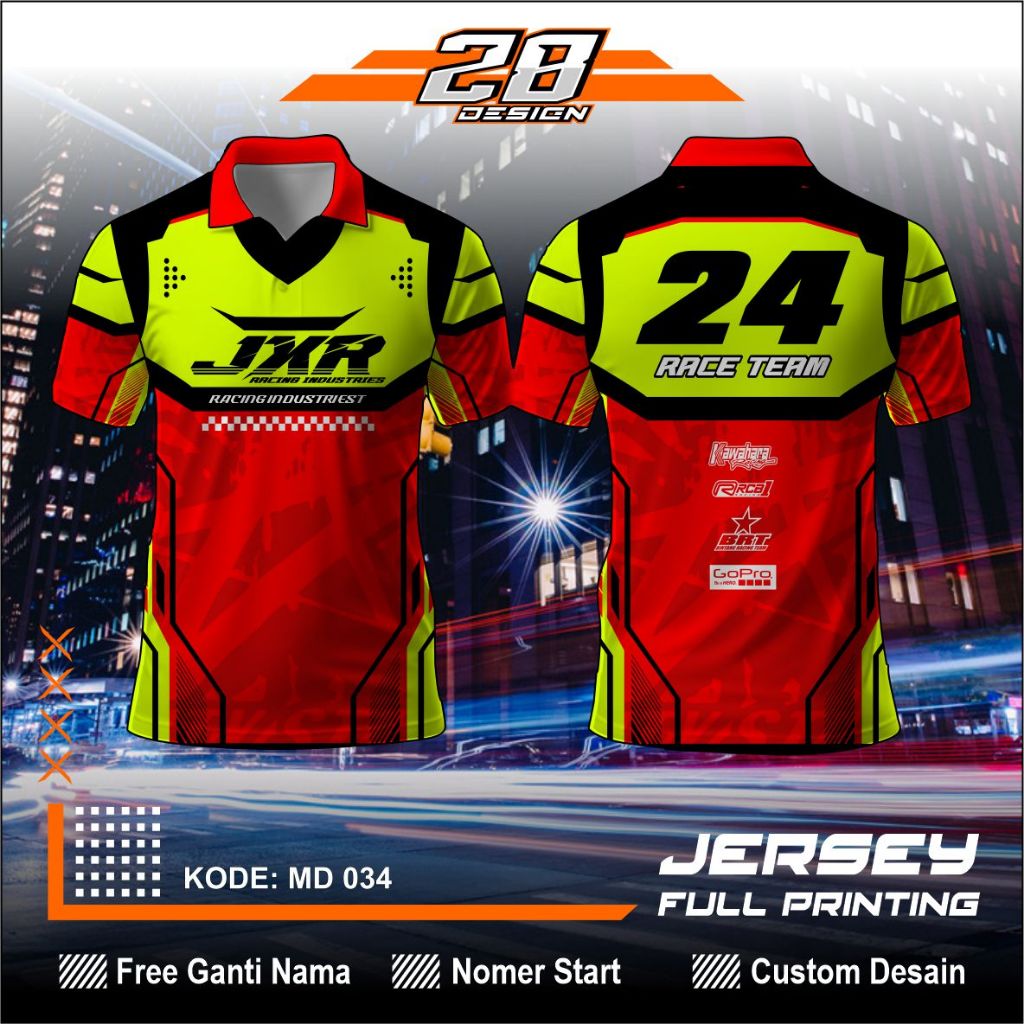 Jual Jersey Racing Keren Simple Custom Nama - Nomer ) - Jersey Nomer ...