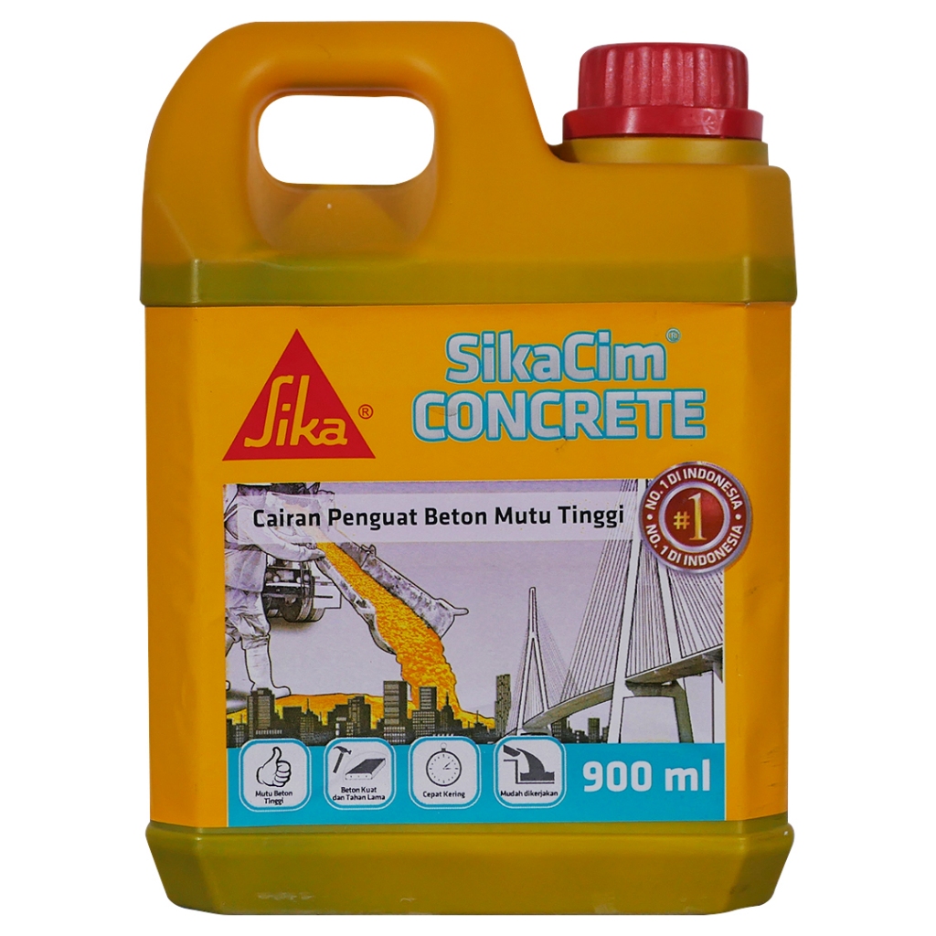 Jual Sikacim Concrete Additive Obat Cor Beton Cepat Keras Cairan 1 Liter | Shopee Indonesia
