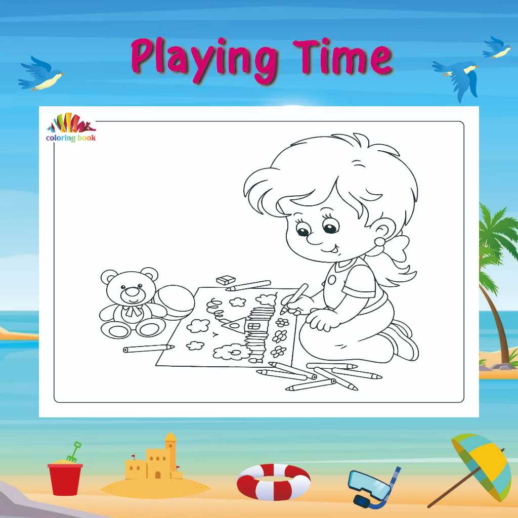 Jual KERTAS MEWARNAI / COLORING / KERTAS GAMBAR / PLAYING TIME / KERTAS ...