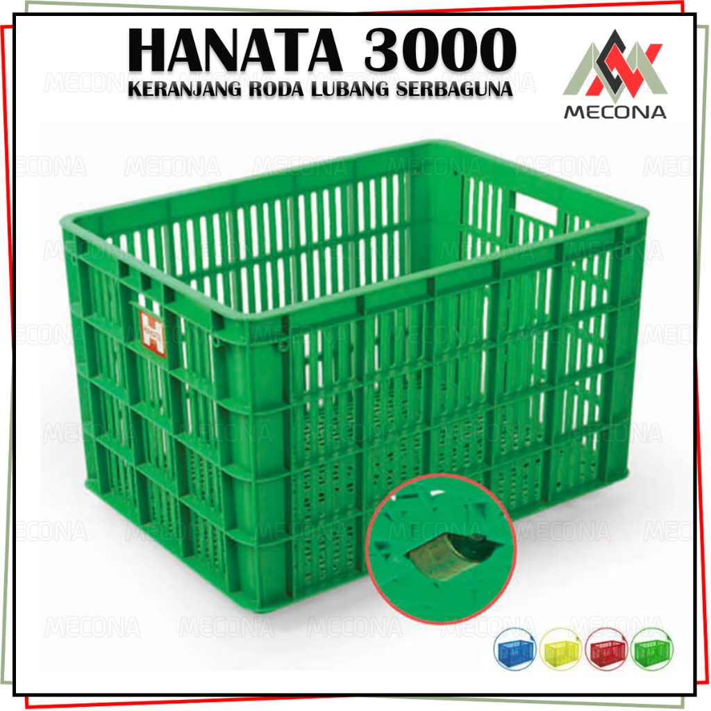 Jual MECONA - Keranjang Container Berlubang Roda Hanata 3000 Industri ...