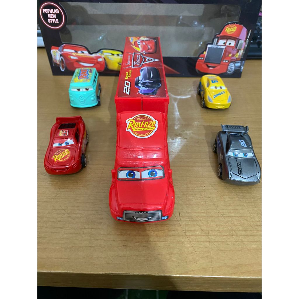 Jual MAINAN MOBILAN ANAK SUPER RACING RACE COUNTAINER CARS SET 5 PCS ...