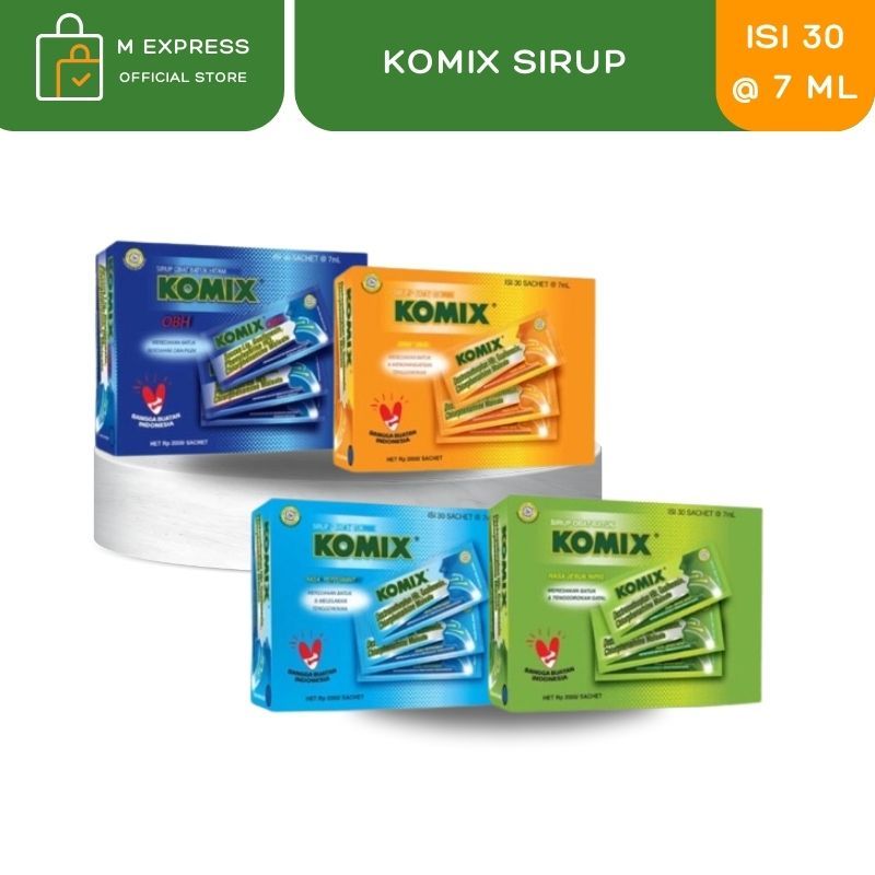 Jual [M EXPRESS] Komix Sirup Jahe / Jeruk / Mint / OBH / Obat Batuk ...