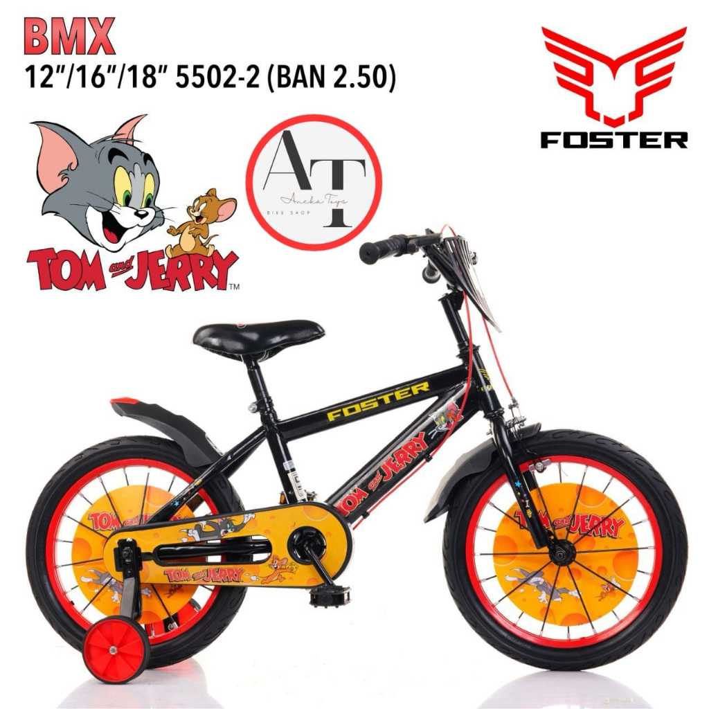 Jual Sepeda BMX Anak Laki Foster F5502-2 Tom n Jerry Ban Siva 16,18x2 ...