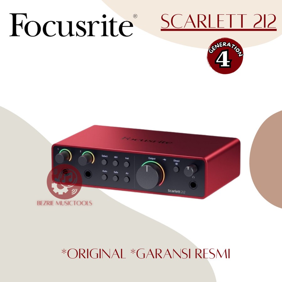 Jual Focusrite Scarlett 2i2 4th Gen Original USB Audio Interface ...