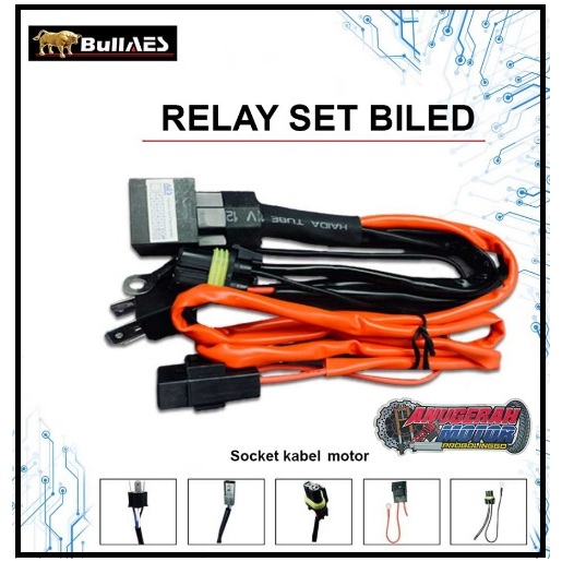 Jual KABEL RELAY Set Biled MOTOR MERK AES | Shopee Indonesia