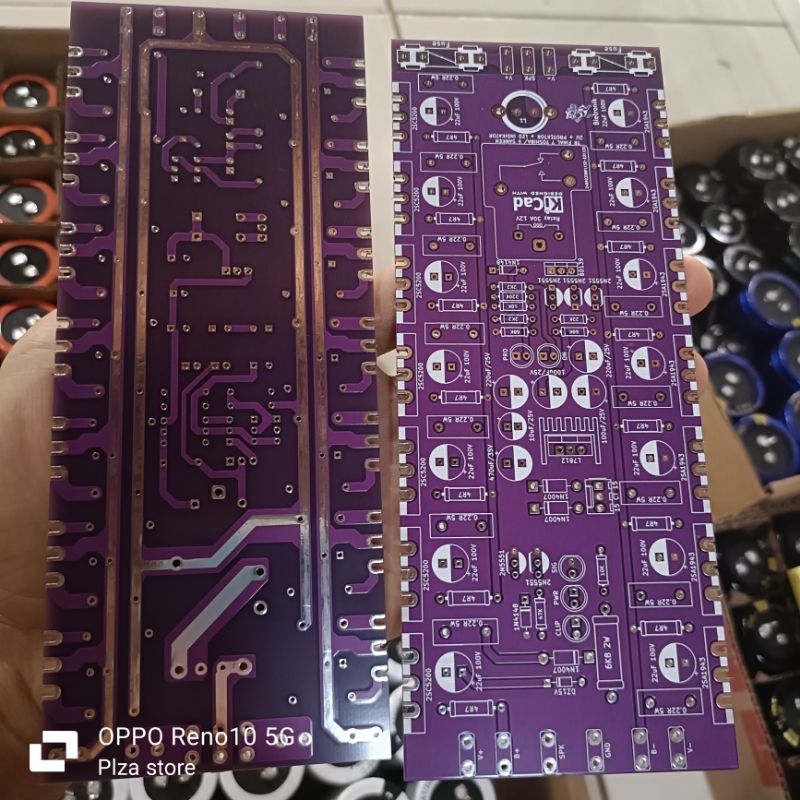 Jual PCB tr final 2U Toshiba 7 set Toshiba/4 set Sanken lengkap ...