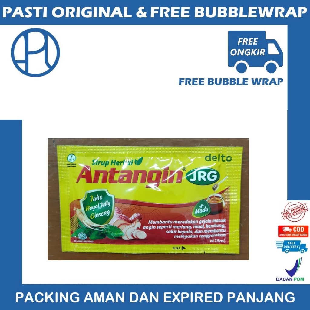 Jual ANTANGIN JRG PER SACHET PLUS MADU DELTO 15ML | Shopee Indonesia