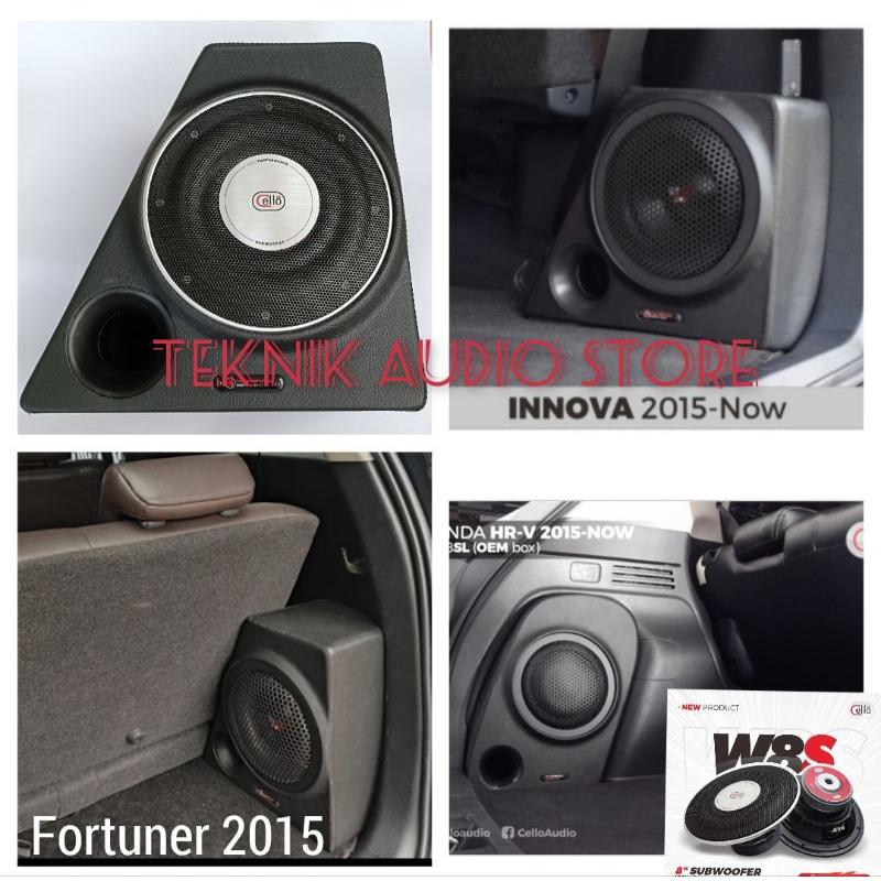 Jual Subwoofer Cello Pnp box 8inch W8S Inova reborn-Fortuner 15 now Dan ...