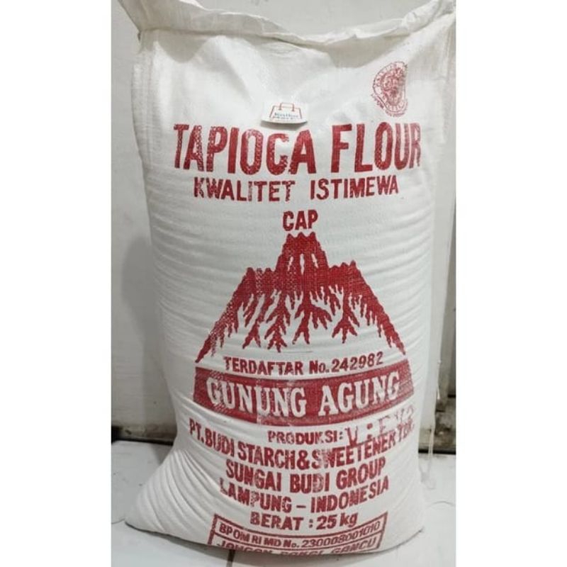 Jual Tepung Tapioka tepung aci Gunung Agung 25kg | Shopee Indonesia