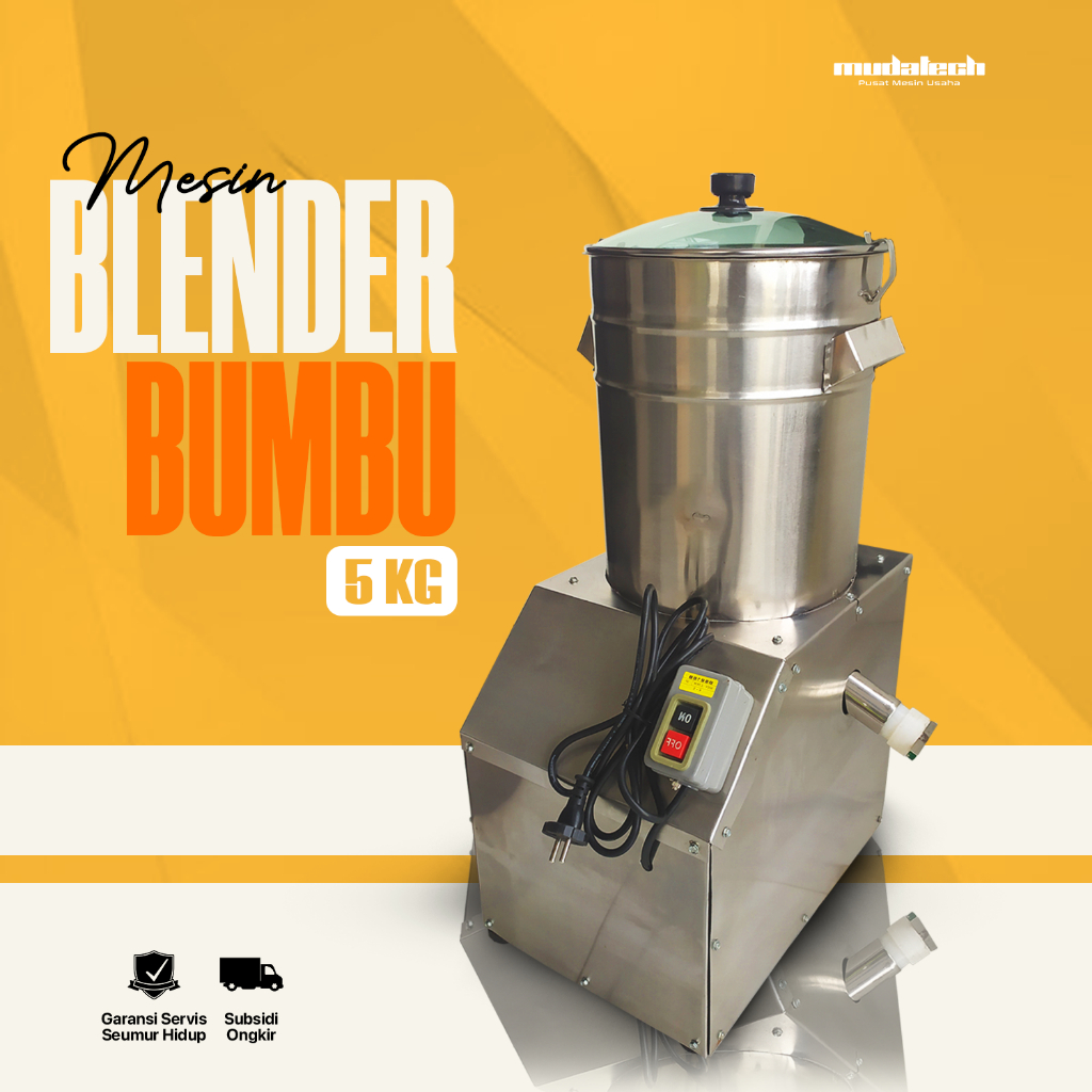 Jual Mesin Blender Bumbu Kapasitas 5Kg Mesin Selip Bumbu Giling Bumbu ...