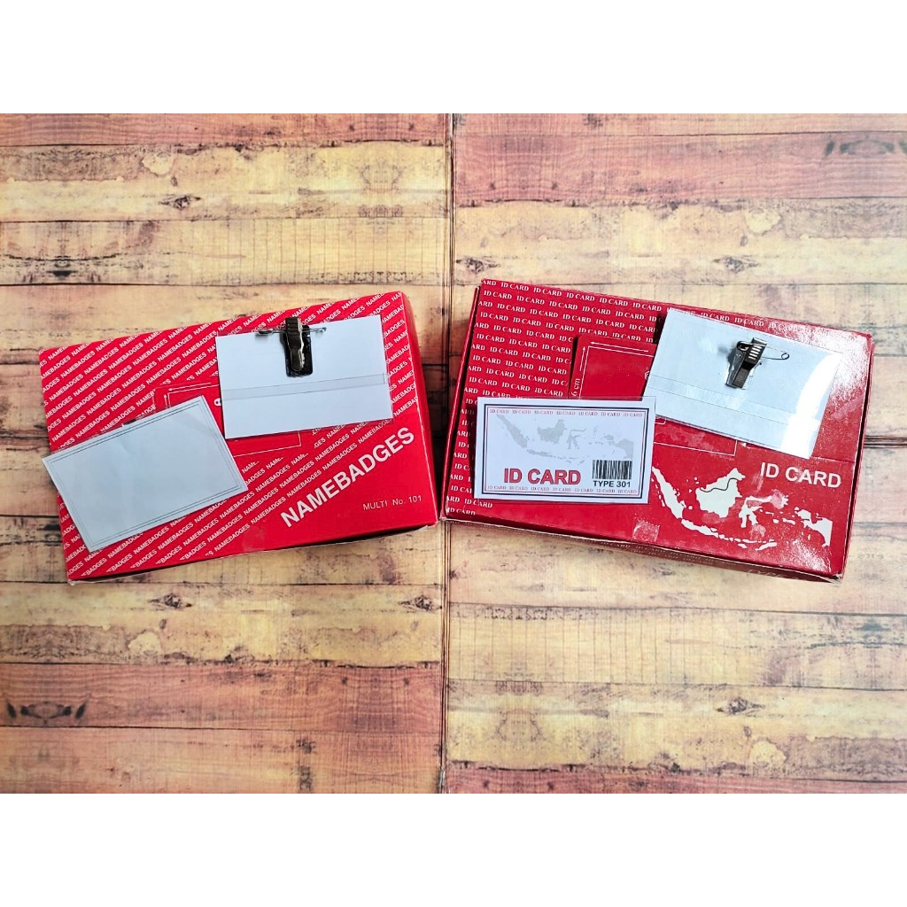 Jual 50 Pcs Name Tag Multi - Tanda Peserta + Peniti + Jepit buaya ...