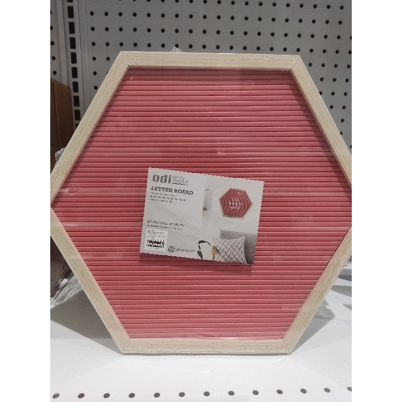 Jual Odi papan buletin hexagon pink/letter board/papan huruf | Shopee ...