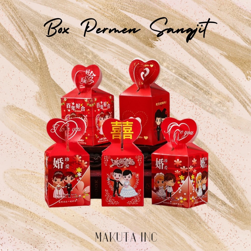 Jual KOTAK PERMEN SANGJIT SOUVENIR PERNIKAHAN BOX PERMEN PACKAGING ...
