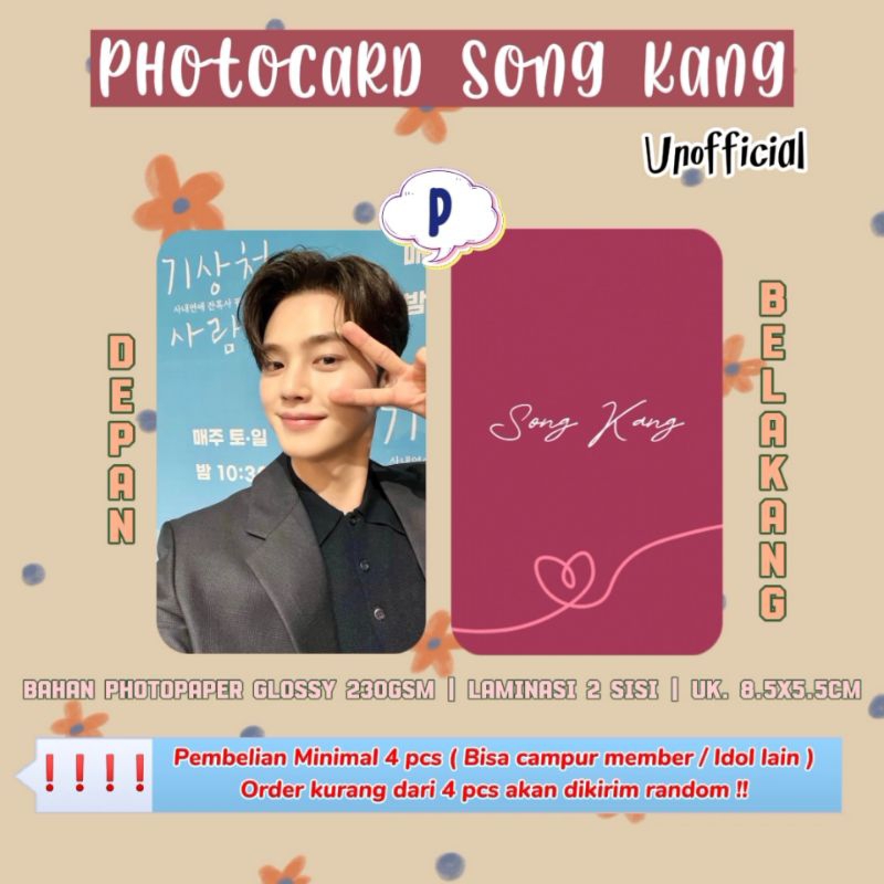 Jual Photocard SONG KANG / Photocard Unofficial / Photocard SONG KANG ...
