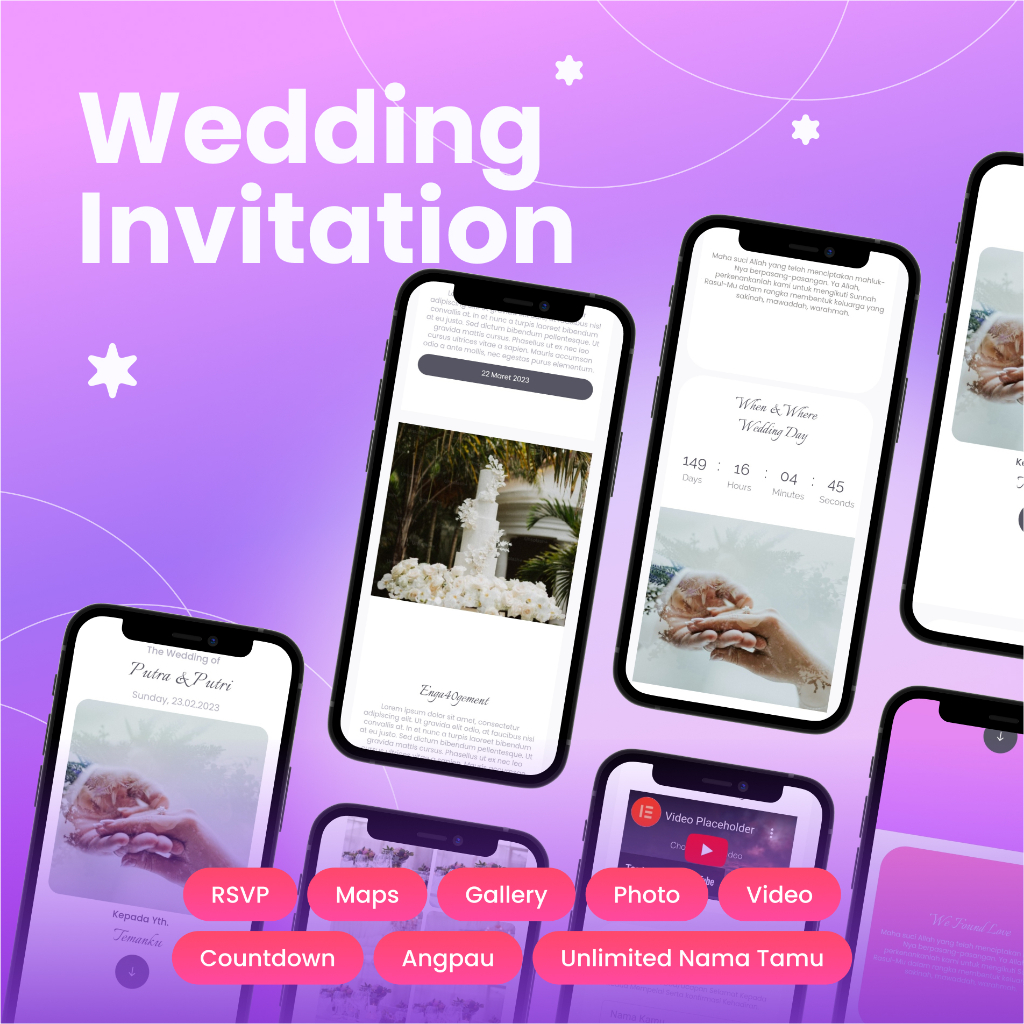 Jual Exclusive Undangan Digital Pernikahan Website Premium Aesthetic ...