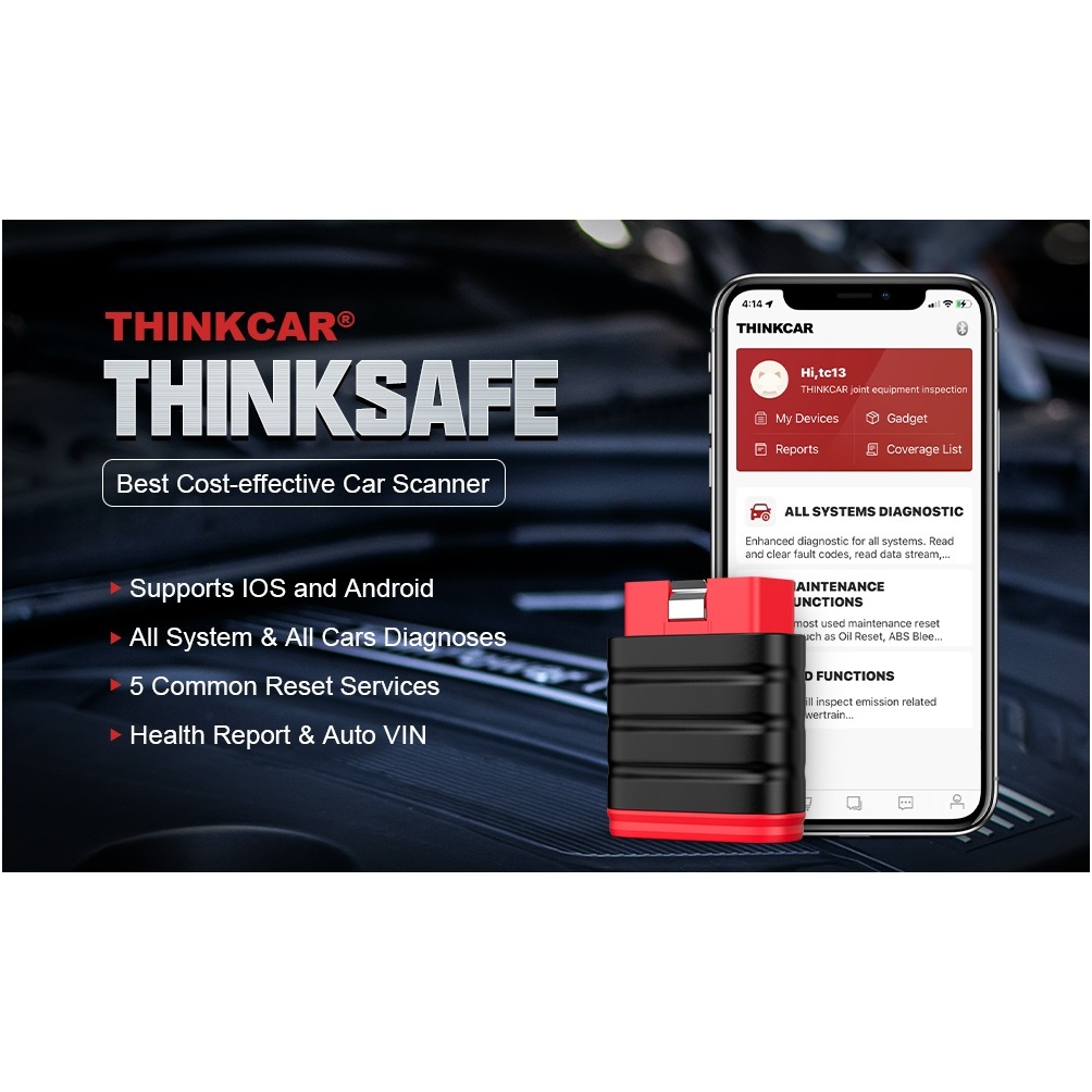 Jual Original Scanner OBD2 Launch Thinkcar Thinksafe Software Diagzone Versi All System | Shopee ...