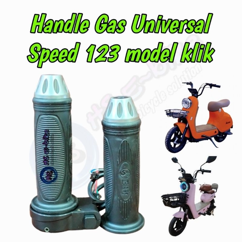 Jual Handle Gas Sepeda Listrik Universal Speed 123 Klik | Shopee Indonesia