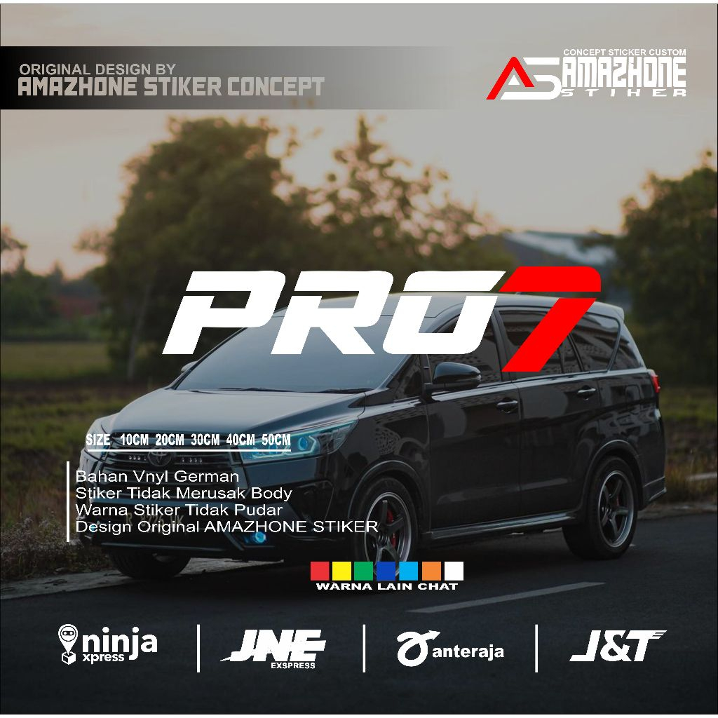 Jual Stiker kaca mobil pro7 sticker variasi kaca mobil stiker pro7 ...