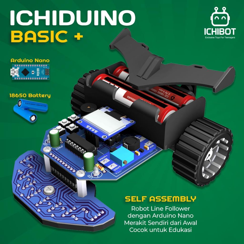 Jual Ichiduino Basic Plus Line Follower Edukasi Belum Dirakit Ichibot | Shopee Indonesia