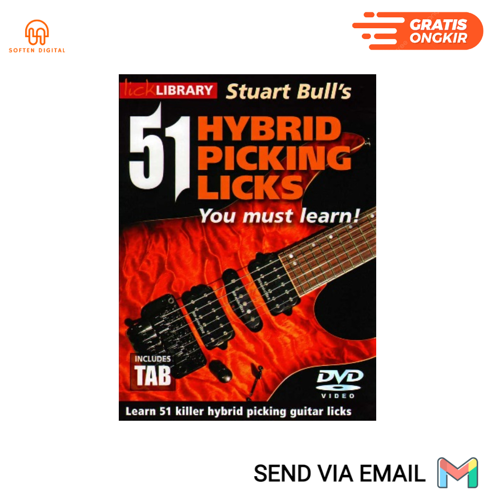 Jual Lick Library - Stuart Bull - 51 Hybrid Picking Licks [2013, hybrid technique , pick and ...