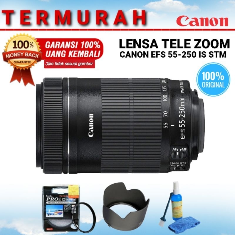 Jual LENSA TELE CANON 55-250MM IS STM ORIGINAL DAN BERGARANSI | Shopee ...
