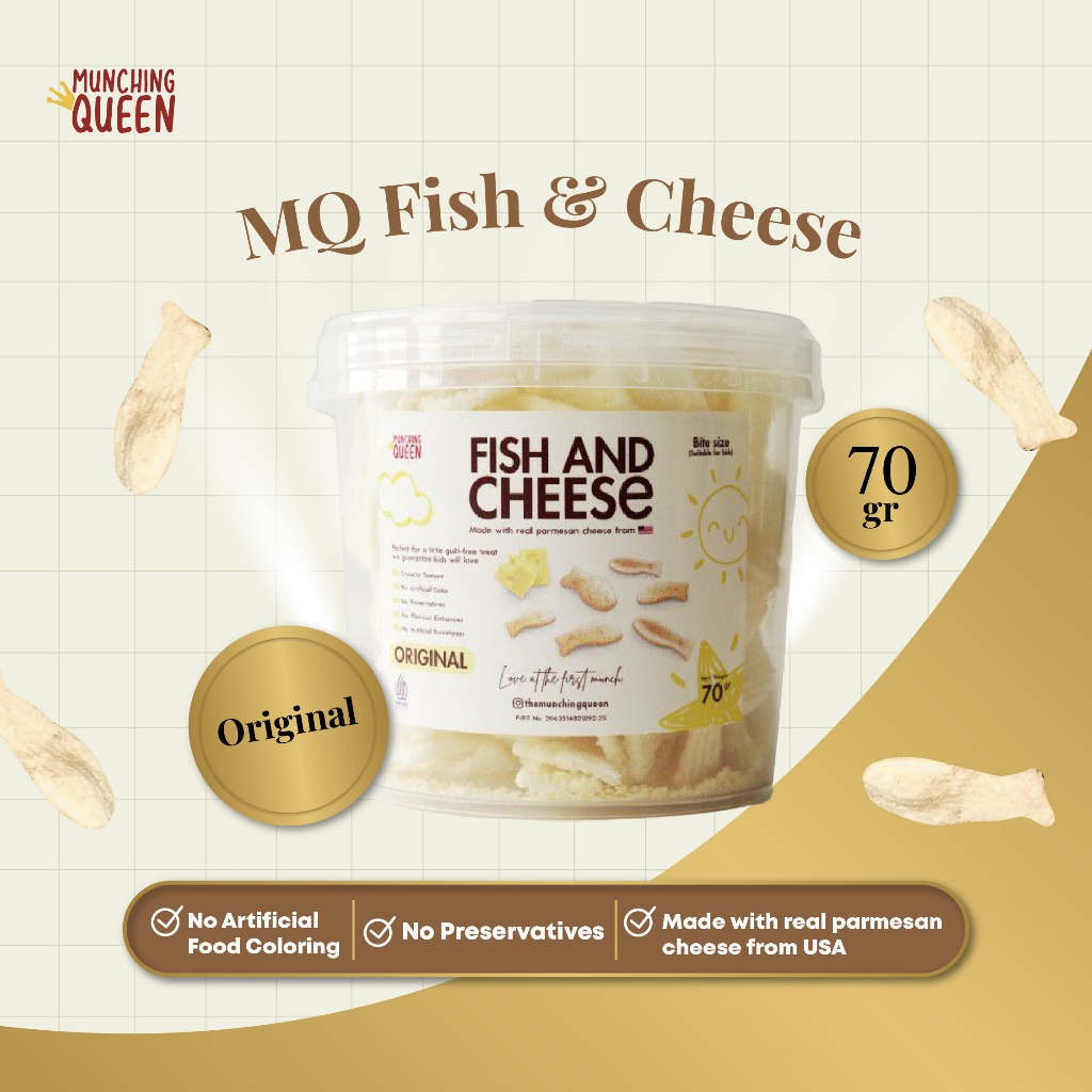 Jual Munching Queen Fish & Cheese Original 70g | Shopee Indonesia