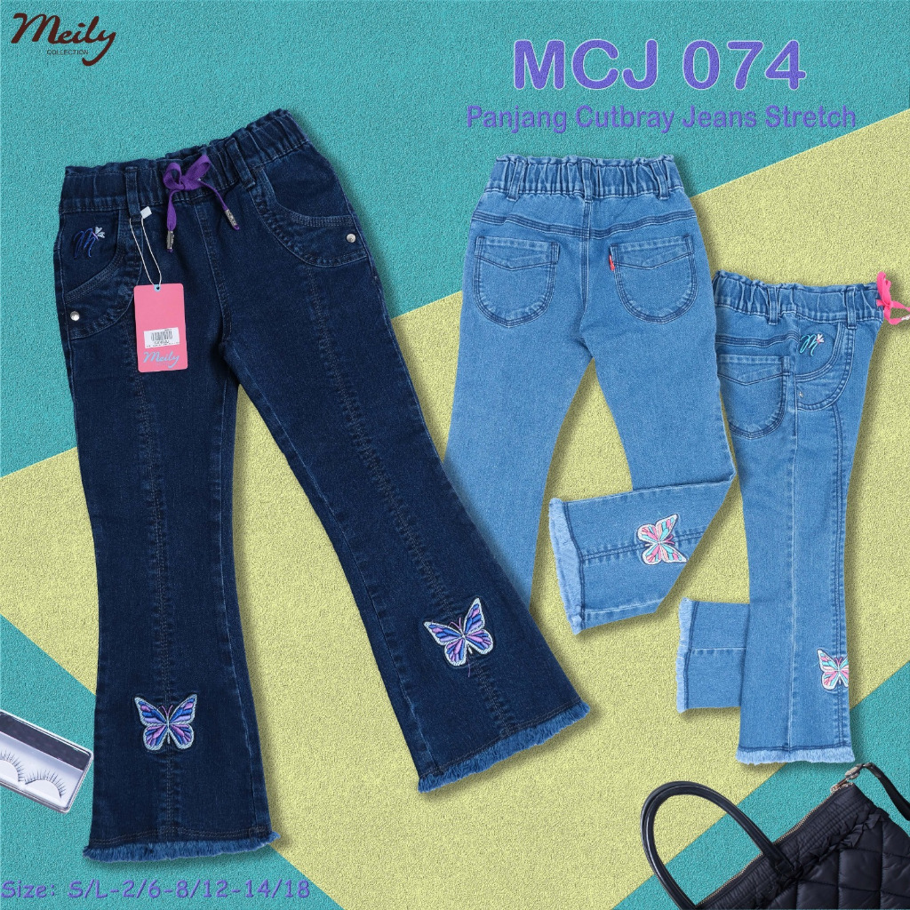 Jual Celana Panjang MEILY Cutbray Levis Anak Perempuan | Shopee Indonesia