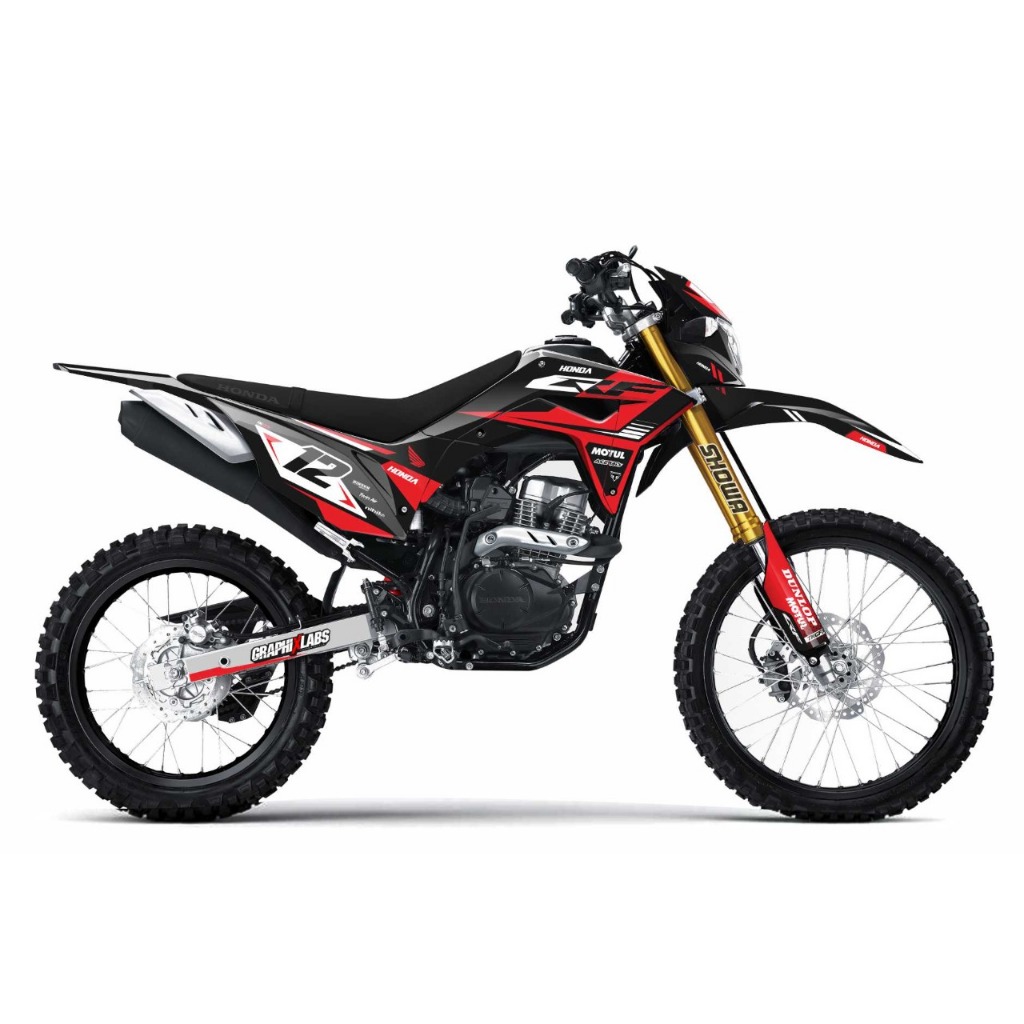 Jual DECAL CRF 150 L Simple Desain decal crf hitam | decal crf ...