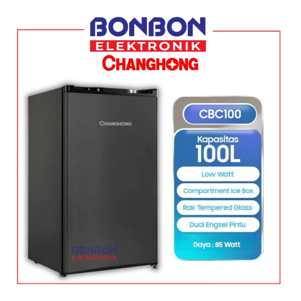 Jual CHANGHONG Kulkas 1 Pintu 100L CBC 100 / Mini Portable CBC-100 /CBC100 | Shopee Indonesia