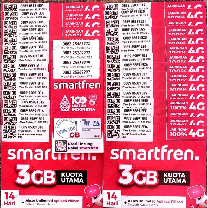 Jual KARTU PERDANA SMARTFREN PILIH NOMOR | Shopee Indonesia