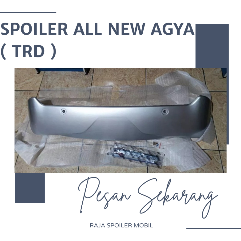 Jual SPOILER MOBIL ALL NEW AGYA / ALL NEW AYLA ( TRD ) WITH LAMP ...