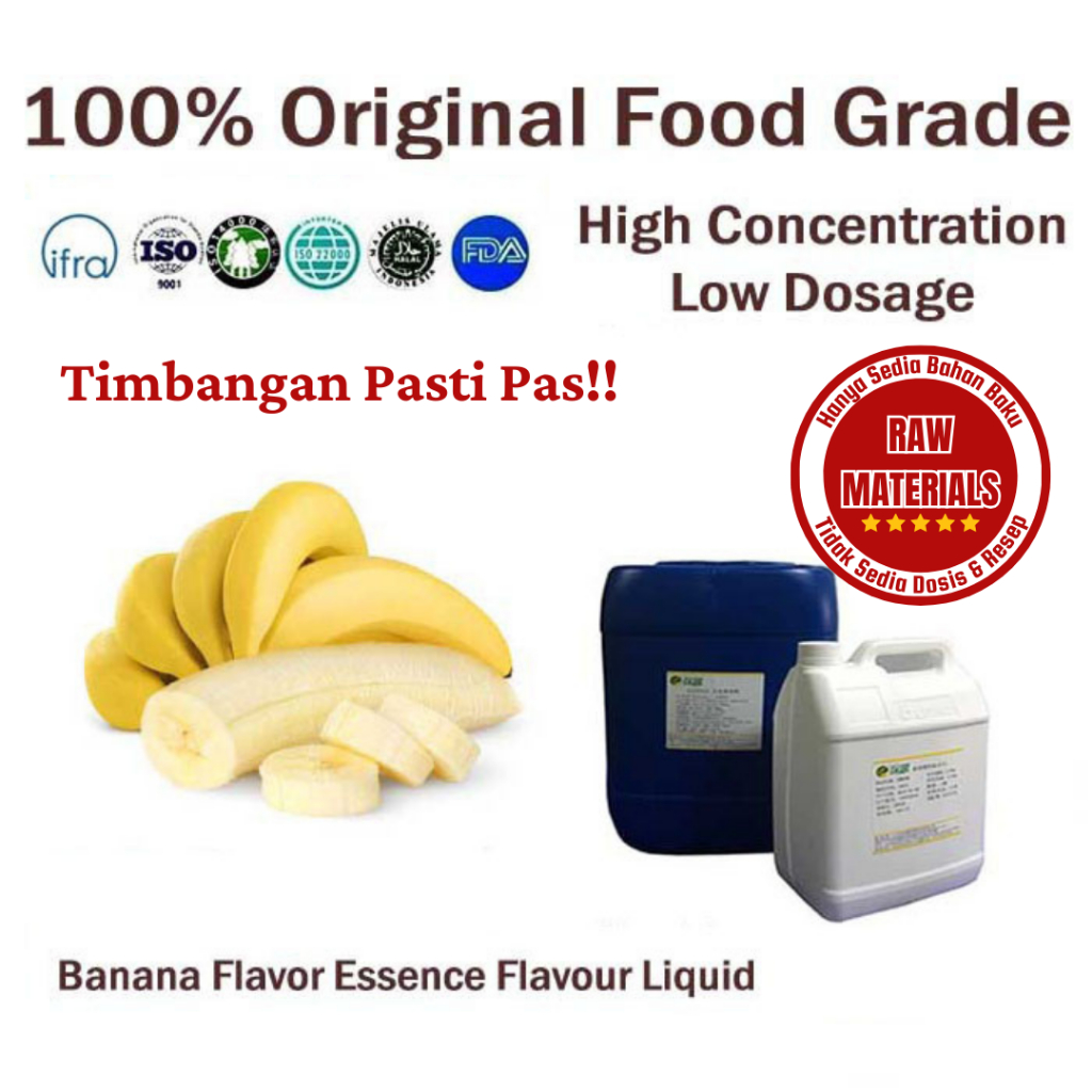 Jual Esen Banana Flavour Aroma Pisang Flavor E Liquid Banana Essence ...
